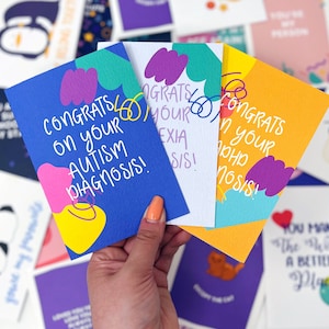 Colourful 'congrats on Your Autism Diagnosis' Neurodivergent Card - Etsy