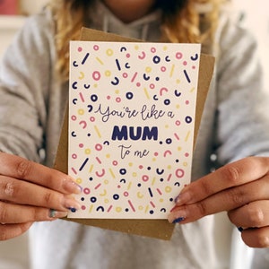 Mother Figure Card, Mum Birthday Card, Thanks Mum Card, 'you're Like A ...