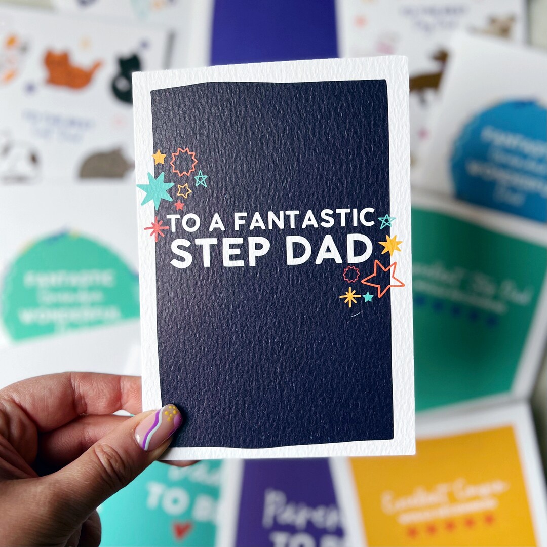 Dad Card,father Figure Card, Step Dad Card, Father's Day 'to A ...