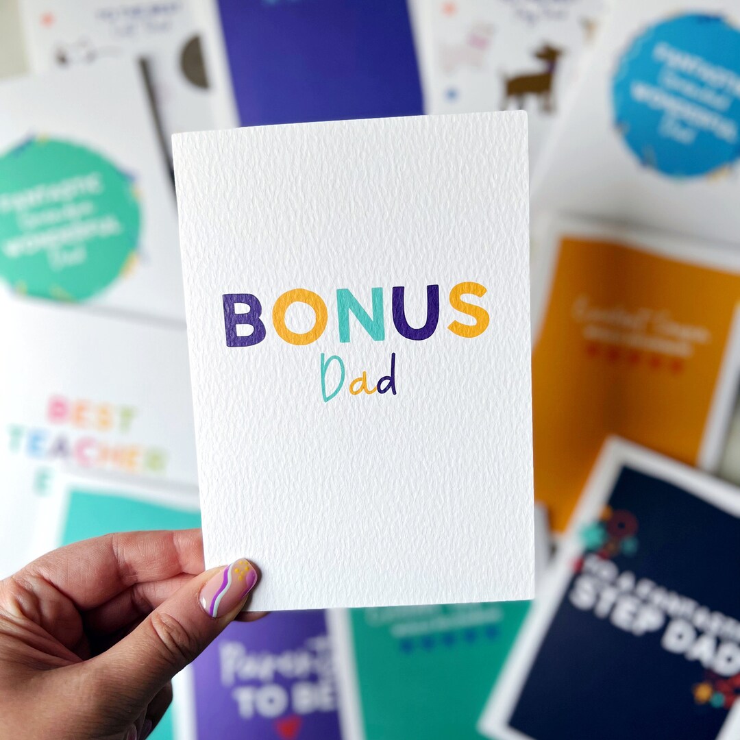 Father's Day Card, Father Figure Card, Step Dad Card, Father's Day ...