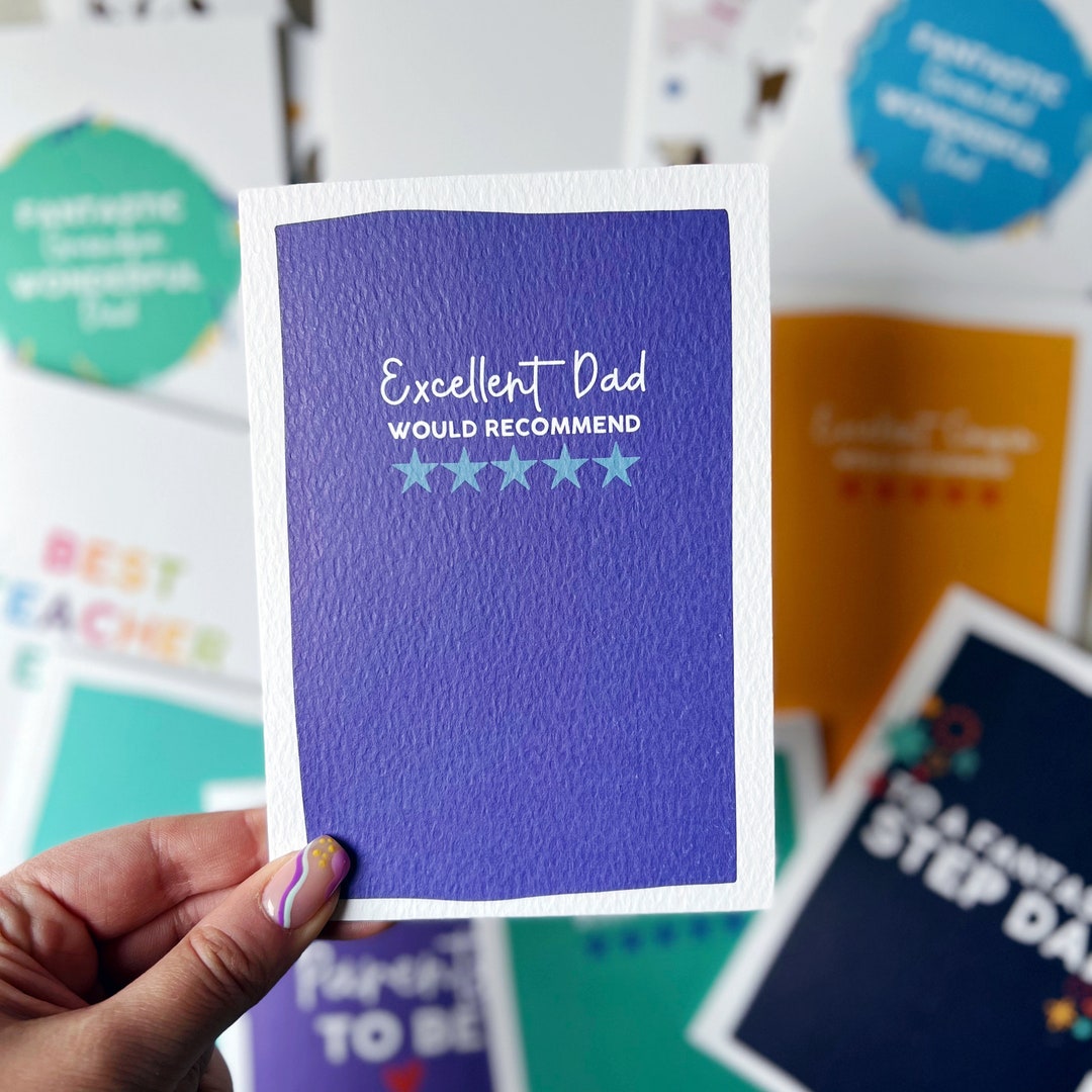 Funny Dad Card, Dad Birthday Card, Thanks Dad Card 'excellent Dad Would ...