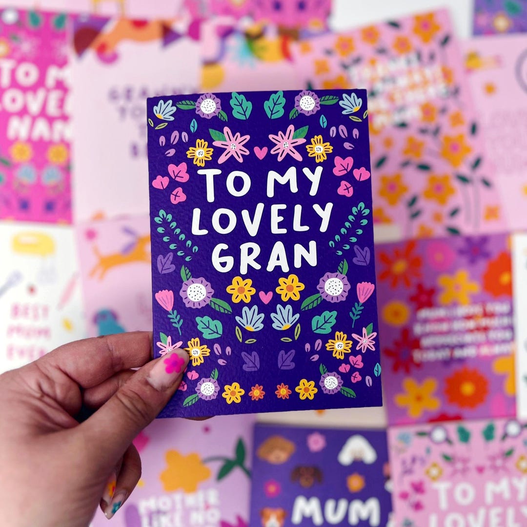 Gran Card, Gran Birthday Card, ‘to My Lovely Gran’ - Etsy
