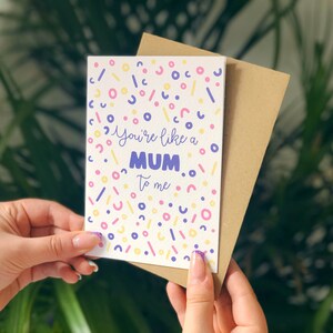 Mother Figure Card, Mum Birthday Card, Thanks Mum Card, 'you're Like A ...