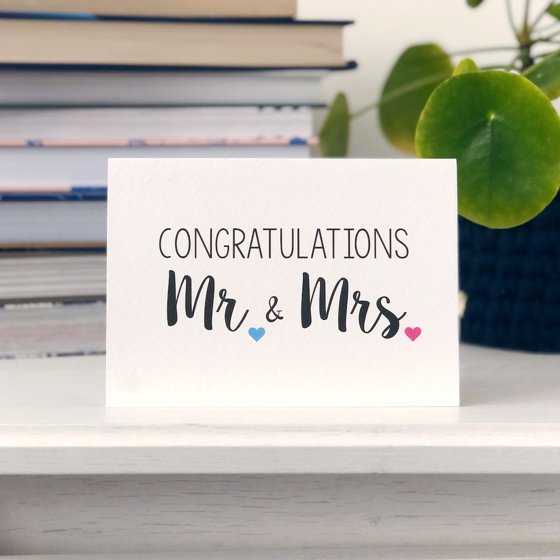 Congratulations Mr and Mrs Wedding Card - Etsy UK