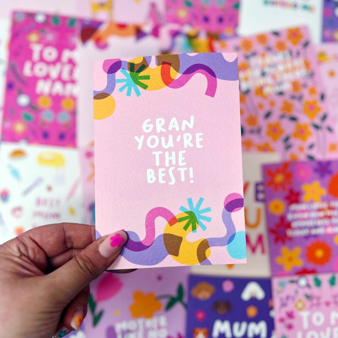 Gran Card, Gran Birthday Card, ‘gran You're the Best’ - Etsy
