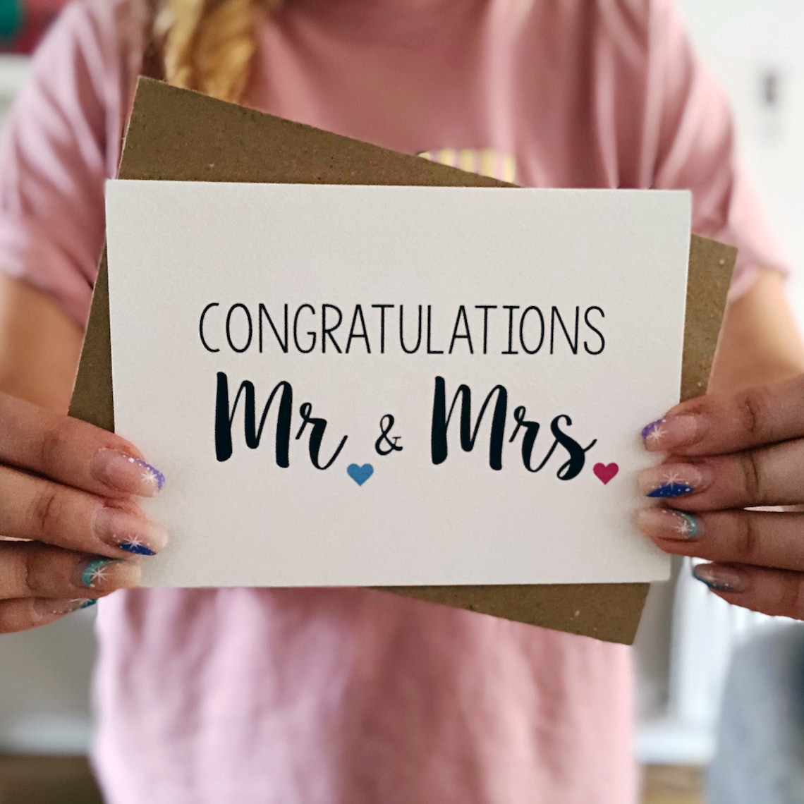 Congratulations Mr and Mrs Wedding Card - Etsy UK