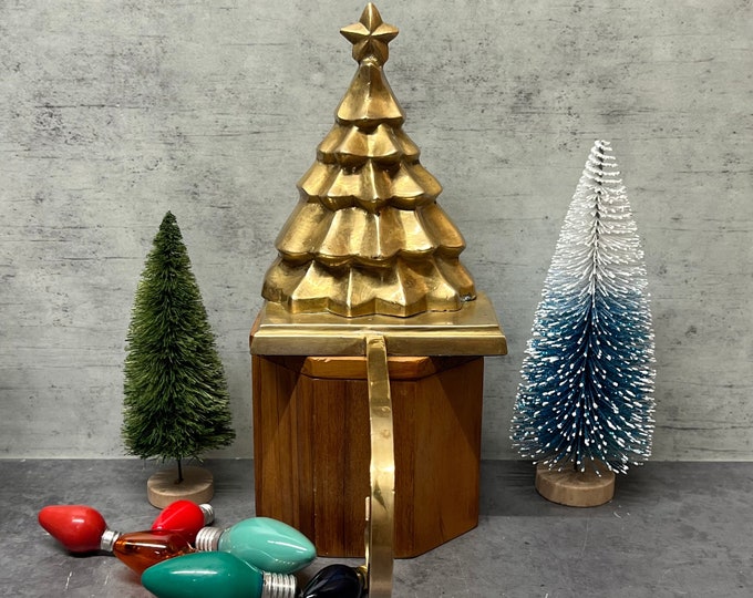 Heavy Brass Christmas Tree Stocking Holder - Etsy