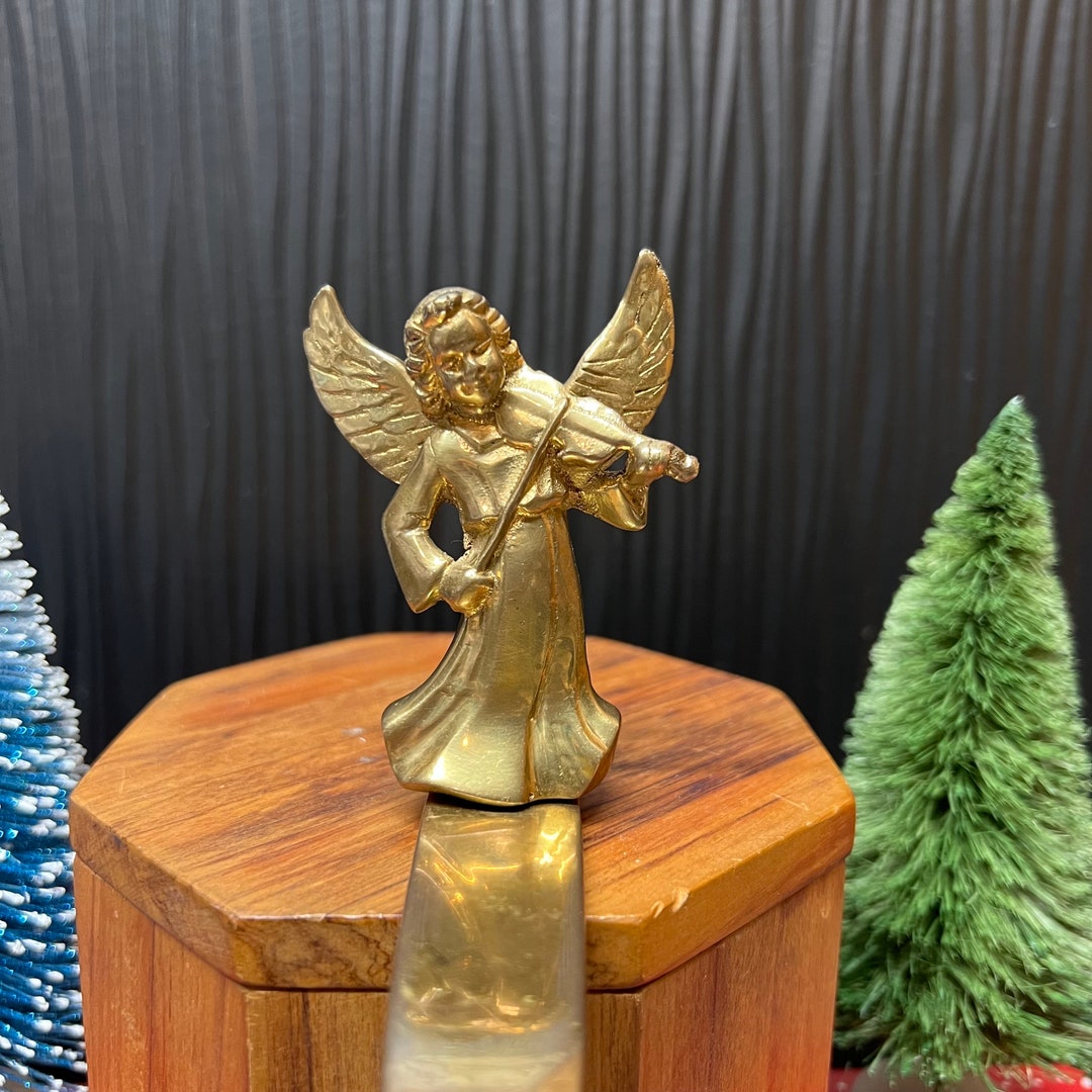 VACATION Brass Angel Stocking Holder - Etsy
