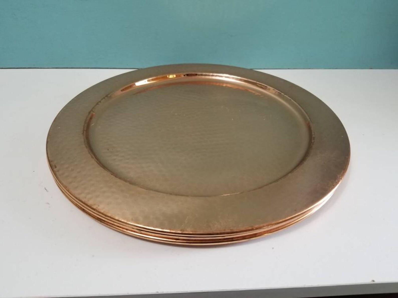 13 Copper Chargers Set of 4 | Etsy