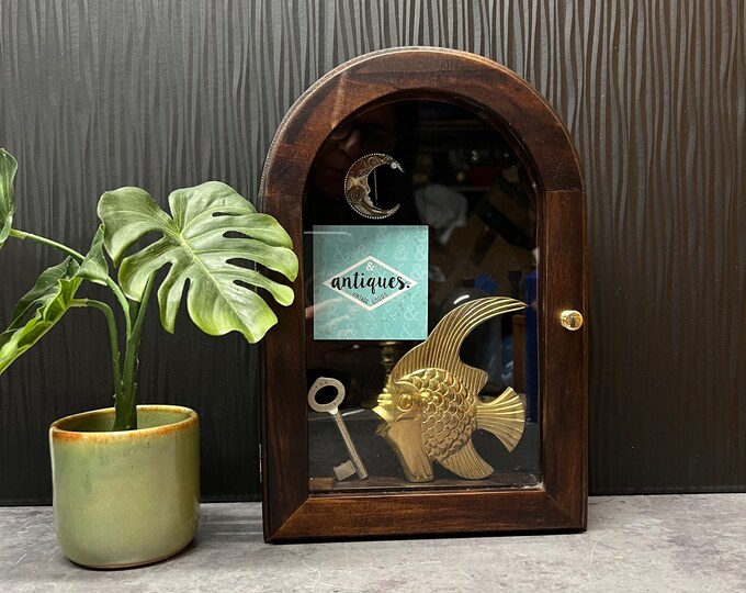 Hanging Arched Shadow Box Display Case - Etsy