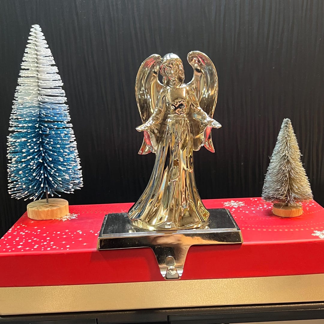 Silver Meta Angel Stocking Holder - Etsy