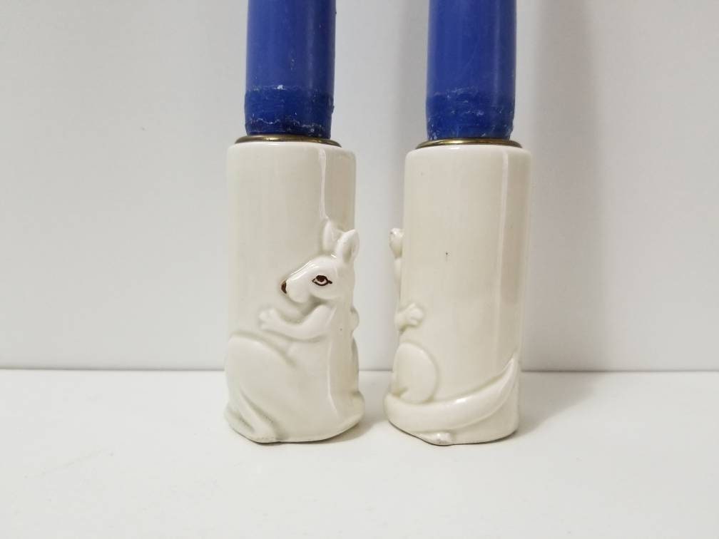Fitz & Floyd Kangaroo Candlesticks - Etsy