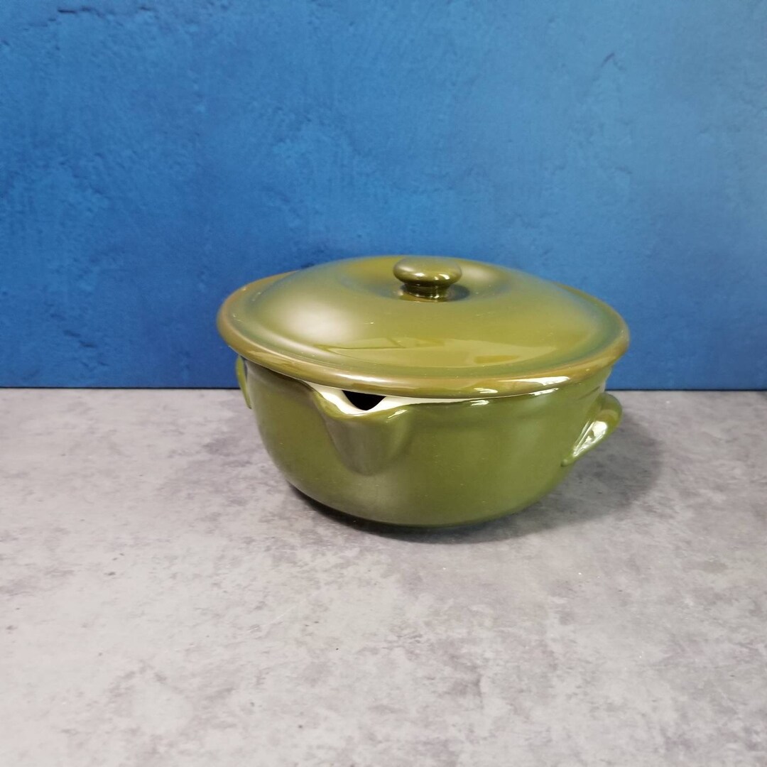 Hall Pottery Green Casserole Dish With Lid - Etsy