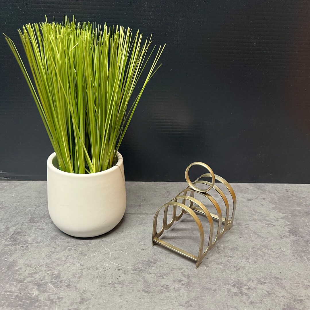 Small Silver Metal Letter Holder - Etsy