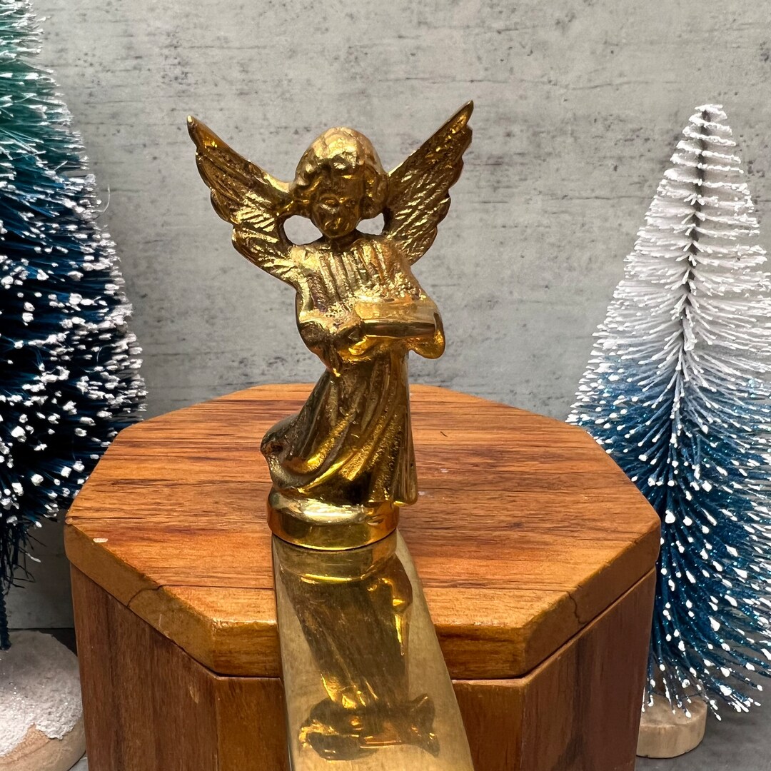Brass Angel Stocking Holder - Etsy
