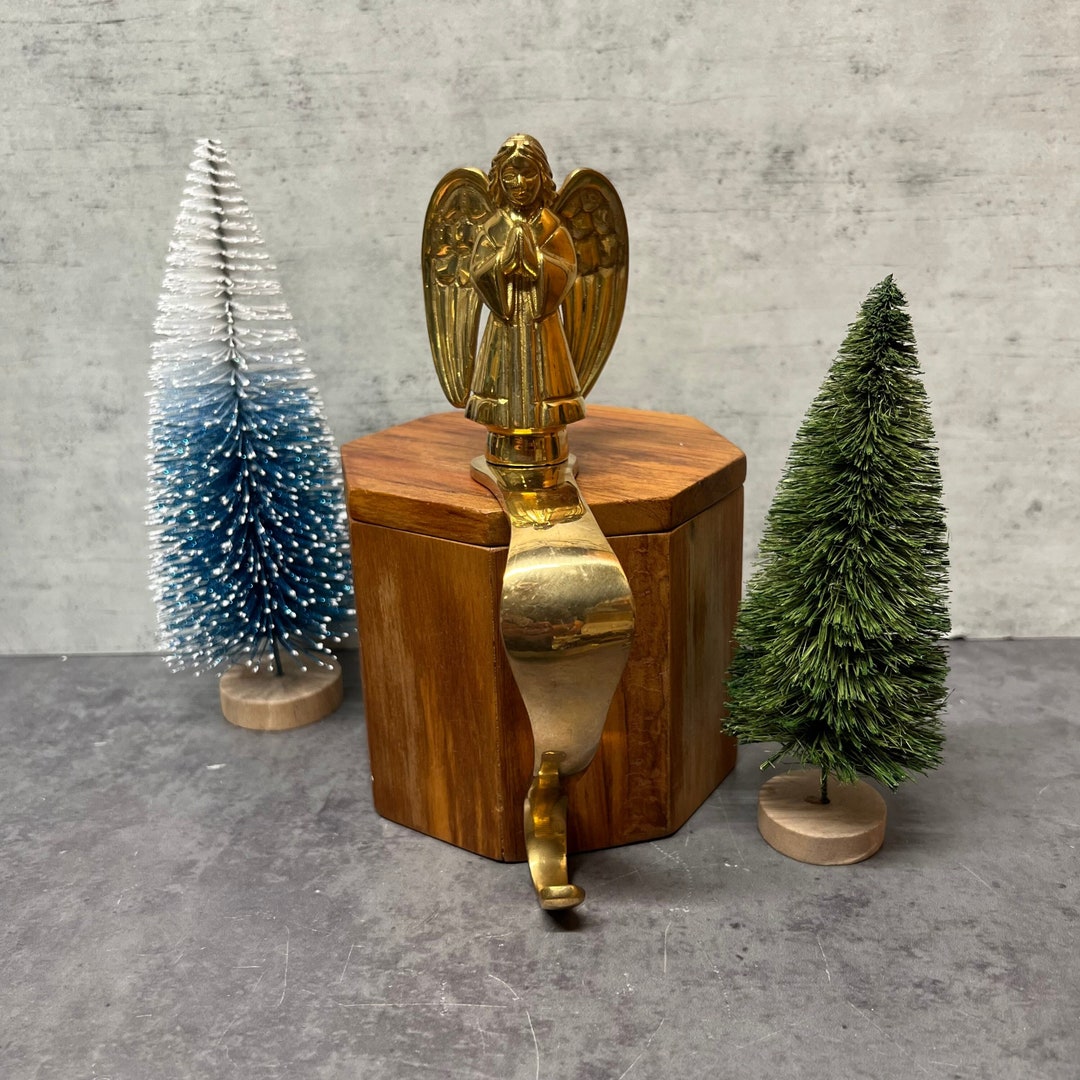 Brass Angel Stocking Holder - Etsy
