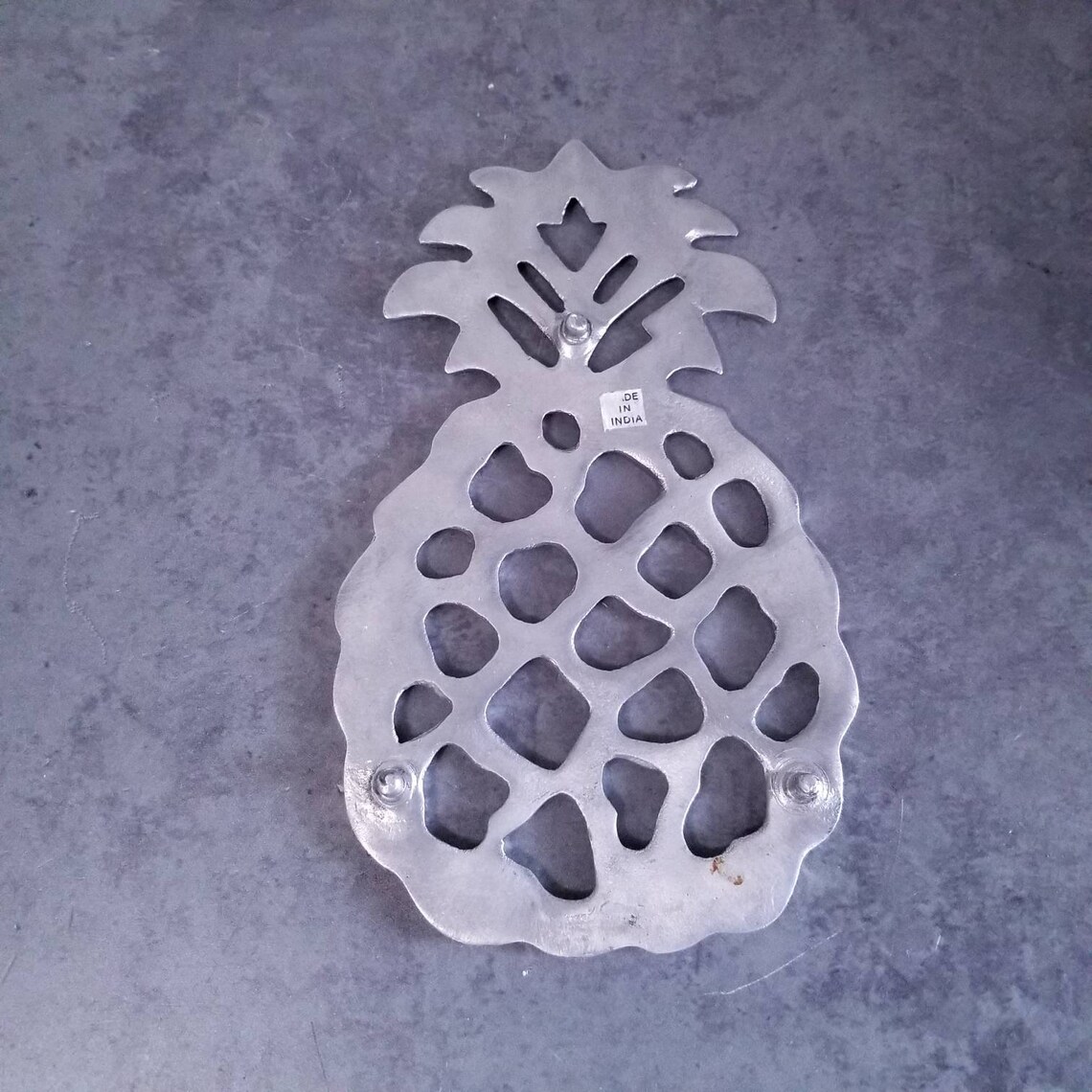 Silver Metal Pineapple Trivet | Etsy
