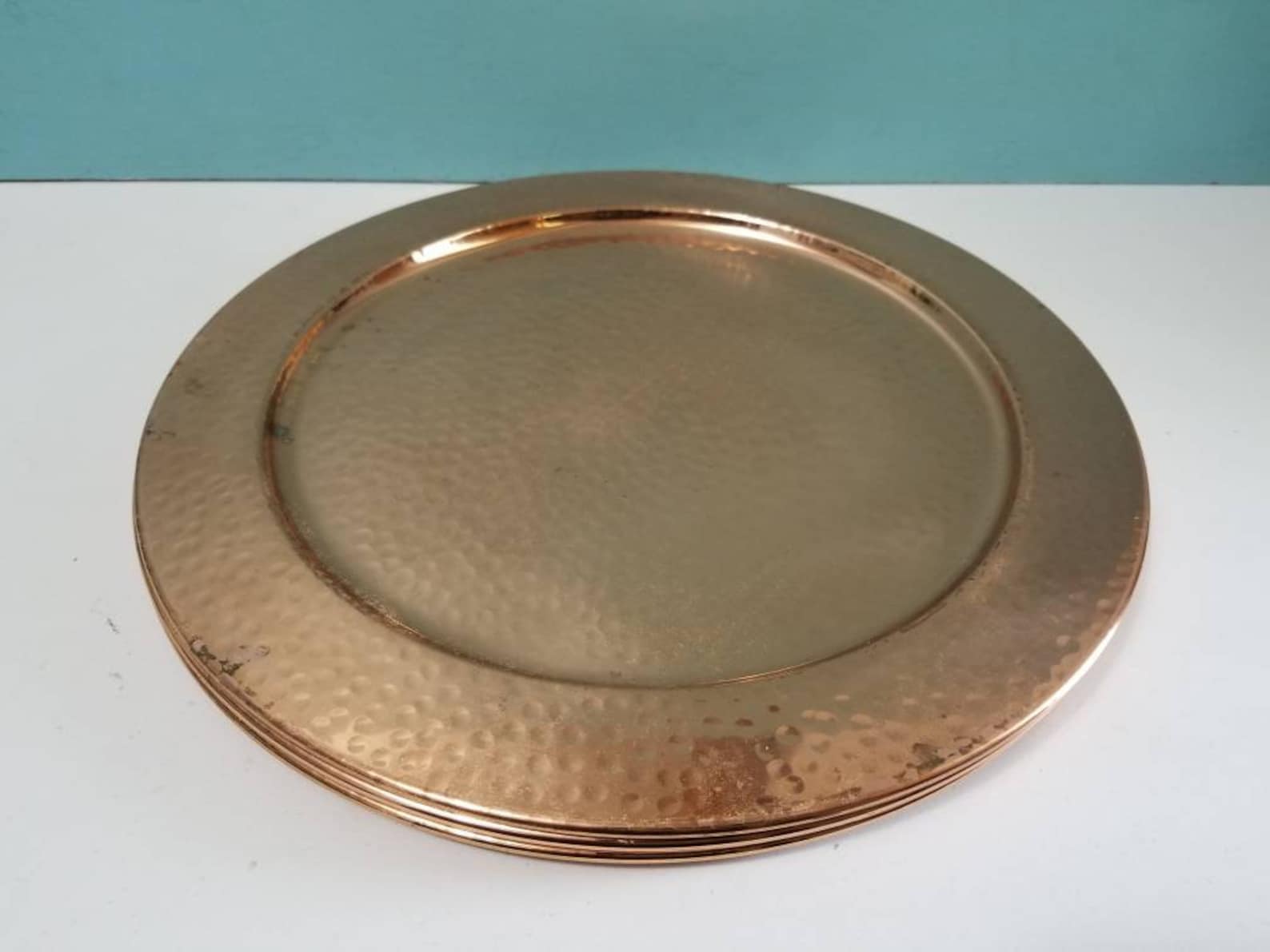 13 Copper Chargers Set of 4 | Etsy