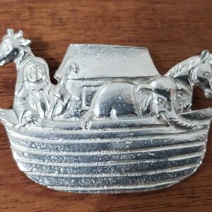 Silver Noah's Ark Pin - Etsy
