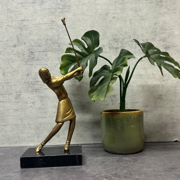 Female Golf Statue - Etsy