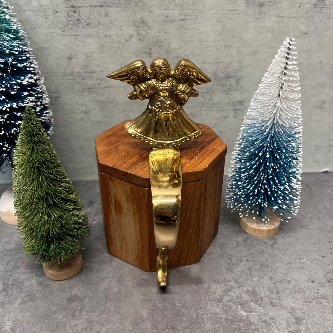 Brass Angel Stocking Holder - Etsy