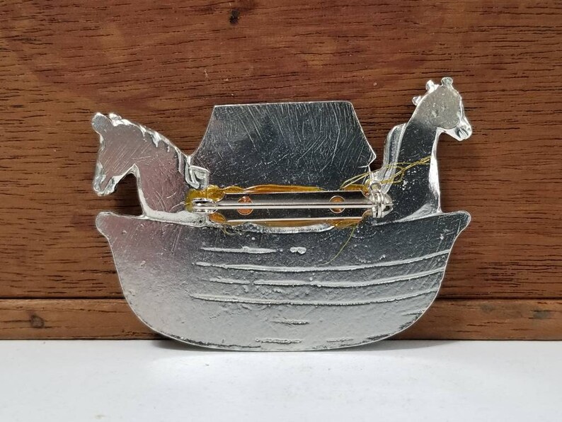 Silver Noah's Ark Pin | Etsy