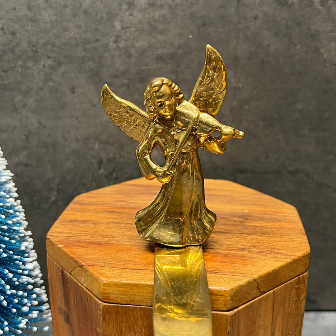 Brass Angel Stocking Holder - Etsy