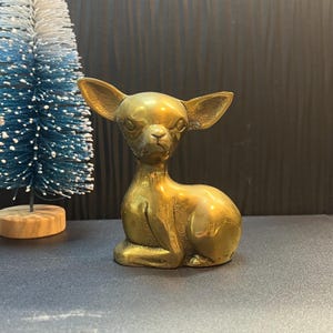 Brass Grumpy Deer - Buck & Doe - Made in Korea - Etsy