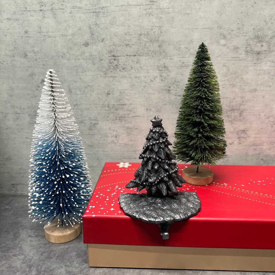 Small Pewter Christmas Tree Stocking Holder - Etsy