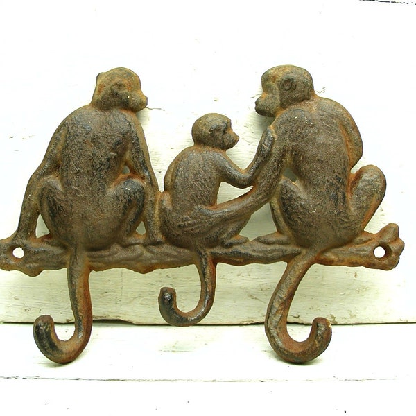 Monkey Wall Hook - Etsy