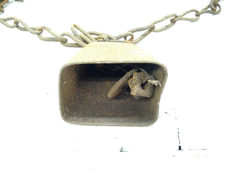 Vintage Iron Cow Bell Cowbell Bull Bell Goat Farm Chain - Etsy