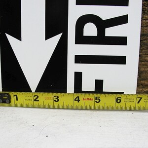 Vintage Metal Fire Exit Sign: Industrial Salvaged Decor (14x7) - Etsy