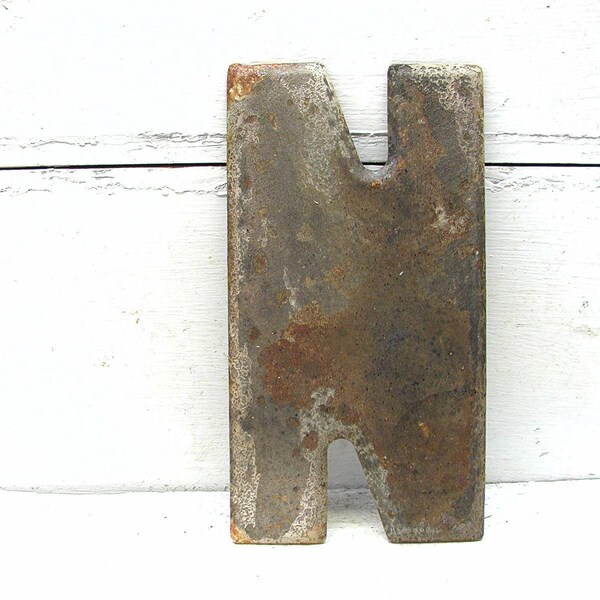 Metal Letter N - Etsy