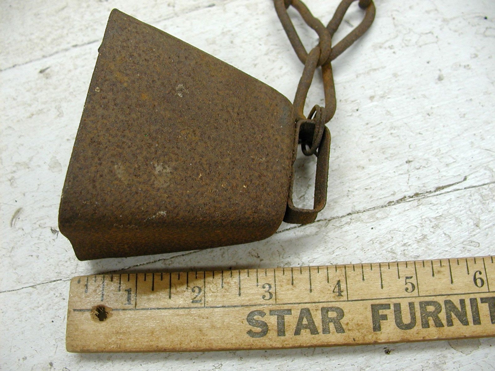 Vintage Iron Cow Bell Cowbell Bull Bell Goat Farm Chain - Etsy