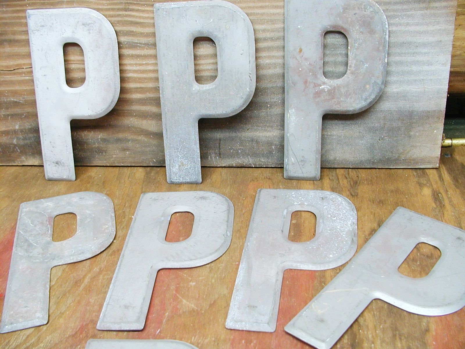 Metal Craft Letter P Vintage Metal Letter P Free | Etsy