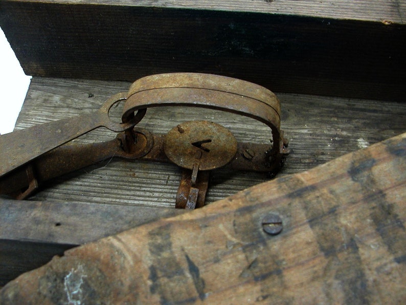Vintage Home Made Animal Trap Folk Art Fur Trapping | Etsy