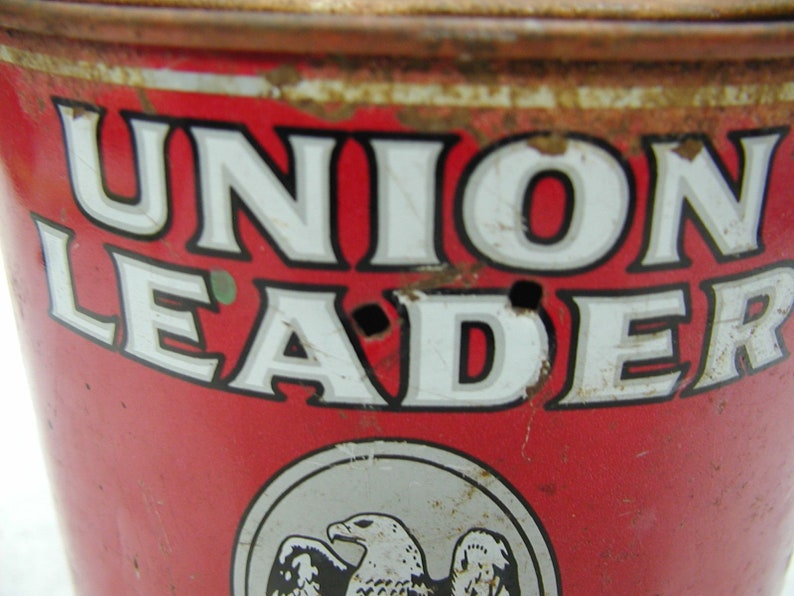 Vintage Union Leader Tobacco Tin US Tobacco Richmond - Etsy