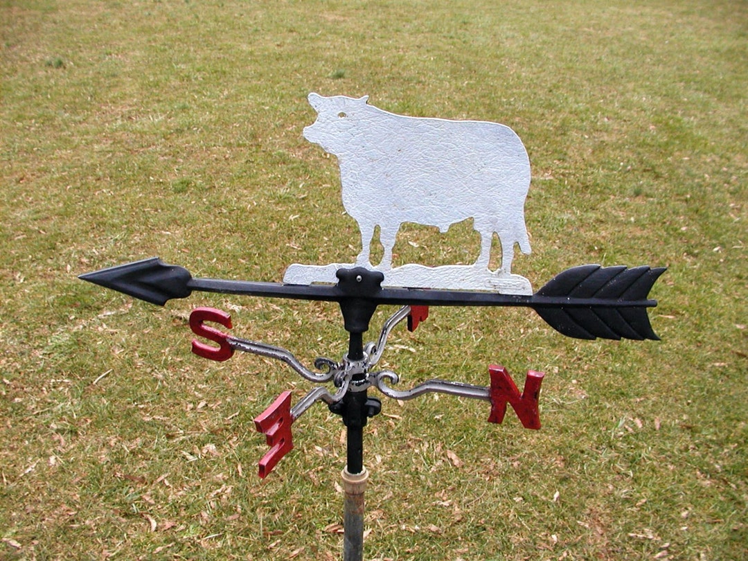 Vintage Weathervane - Bull Weather Vane - Farmhouse Decor - Cow ...