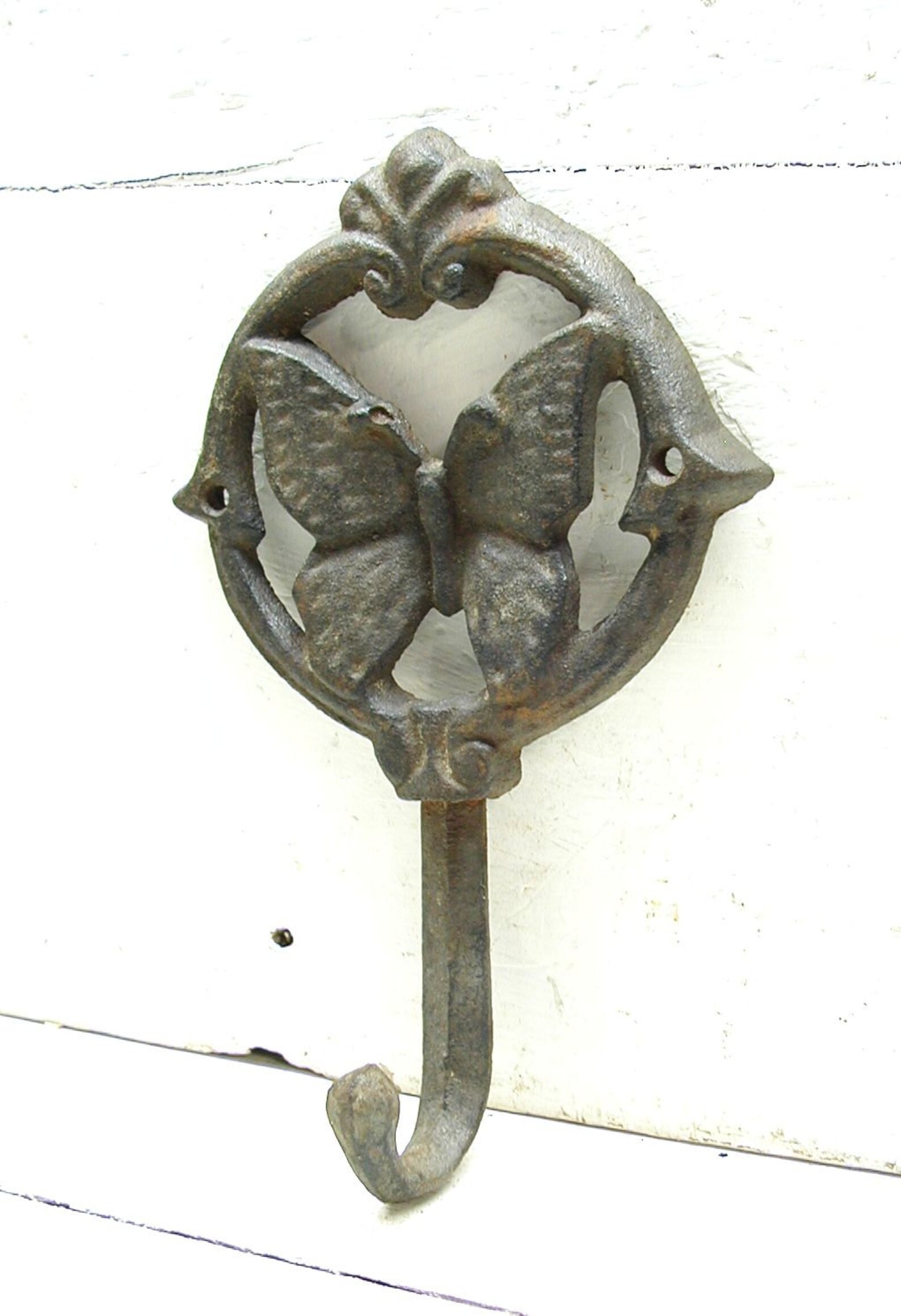 Cast Iron Butterfly Hook Key Hook Butterfly Collector | Etsy