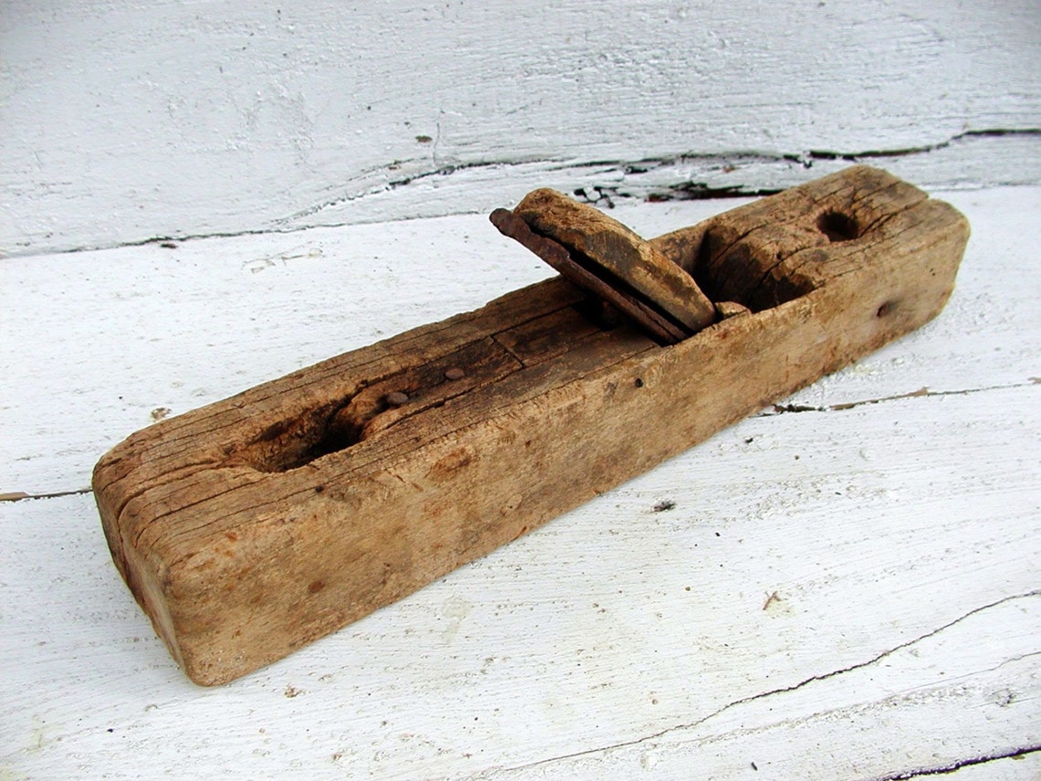 Vintage Hand Made Carpenters Plane Tools Primitive | Etsy