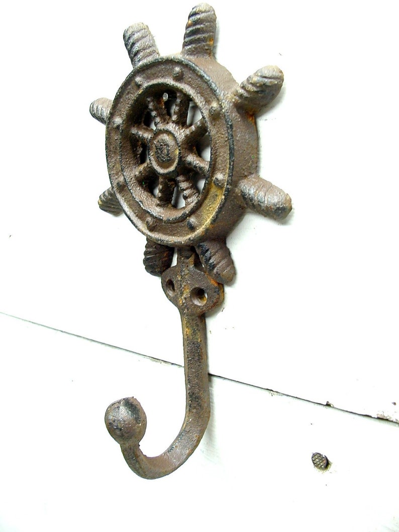 Nautical Key Hook Beach Lover Gift Hooks for Wall Rusty - Etsy