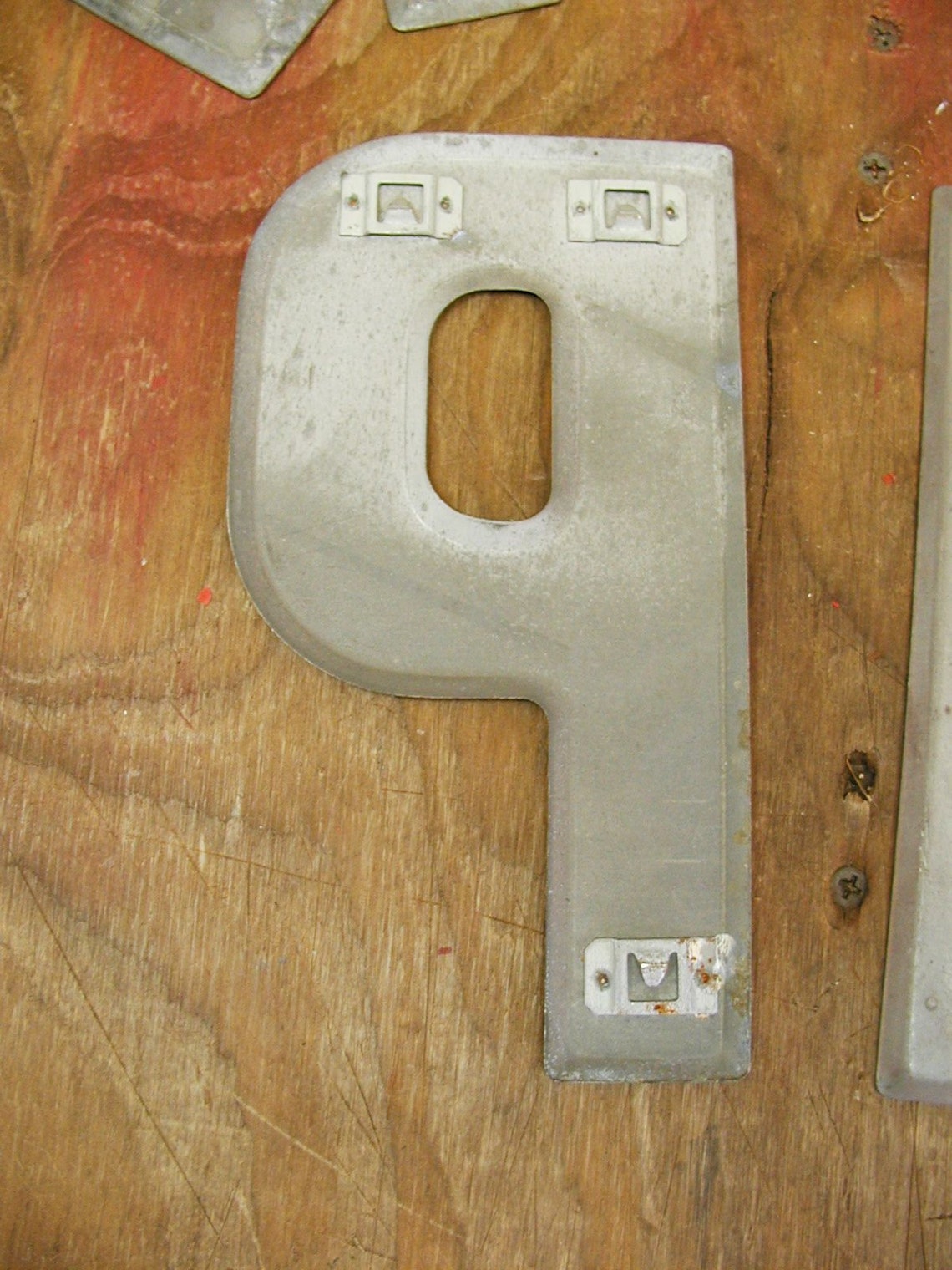 Metal Craft Letter P Vintage Metal Letter P Free | Etsy