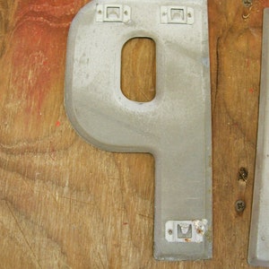 Metal Craft Letter "p" Vintage Metal Letter P - Free Shipping - 7.5 ...