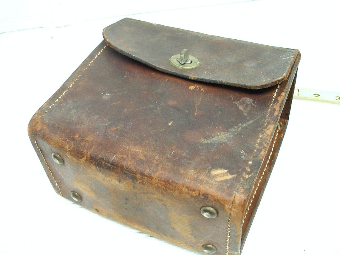 Industrial Gauge Test Meter Weston Volt Meter Leather Case | Etsy