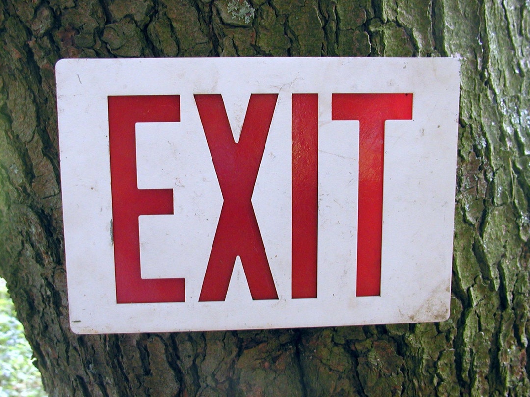 Exit Sign Bar Man Cave Decor - Etsy