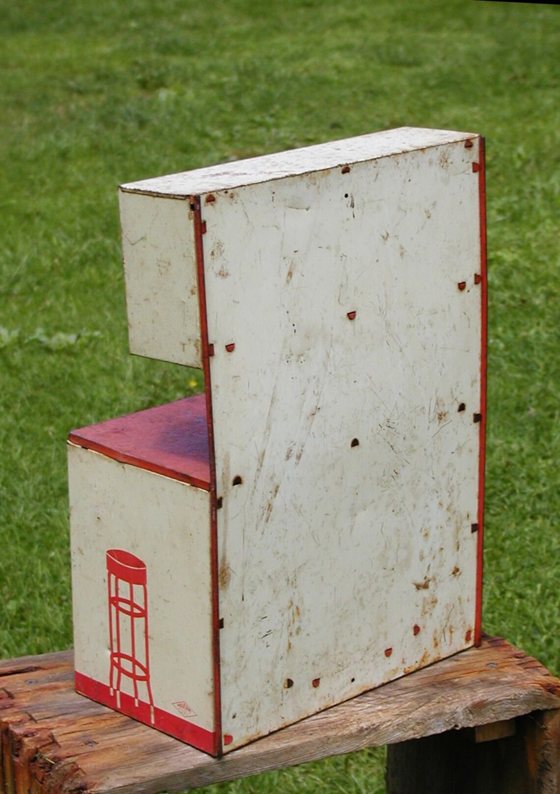 Vintage Tin Toy Cabinet Tin Toy Pantry Shabby Tin Hoosier - Etsy