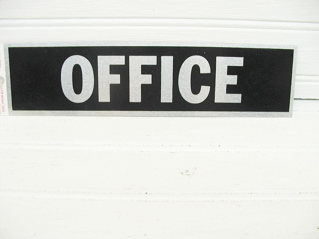 Office Sign - Small Office Sign - Office Door Sign - Adhesive Sign ...