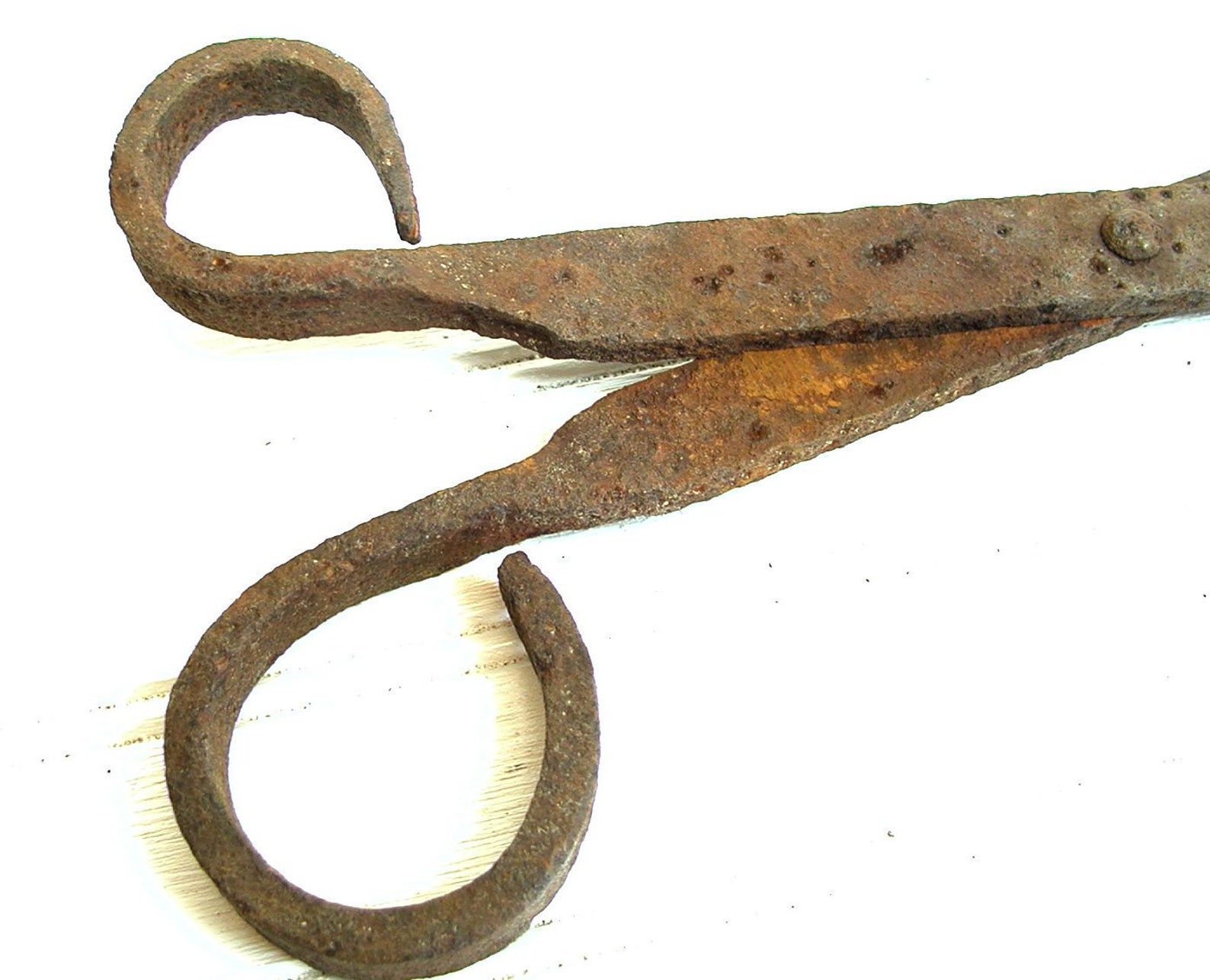 Vintage Forged Iron Tool Tongs Scissors Blacksmith Made - Etsy