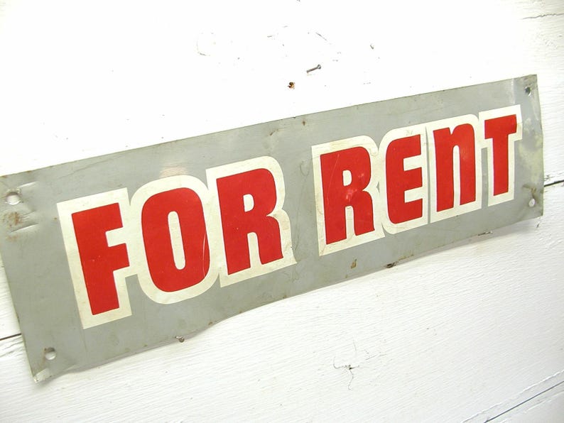 Retro for Rent Sign Old Sign Real Estate Sign Tacker - Etsy