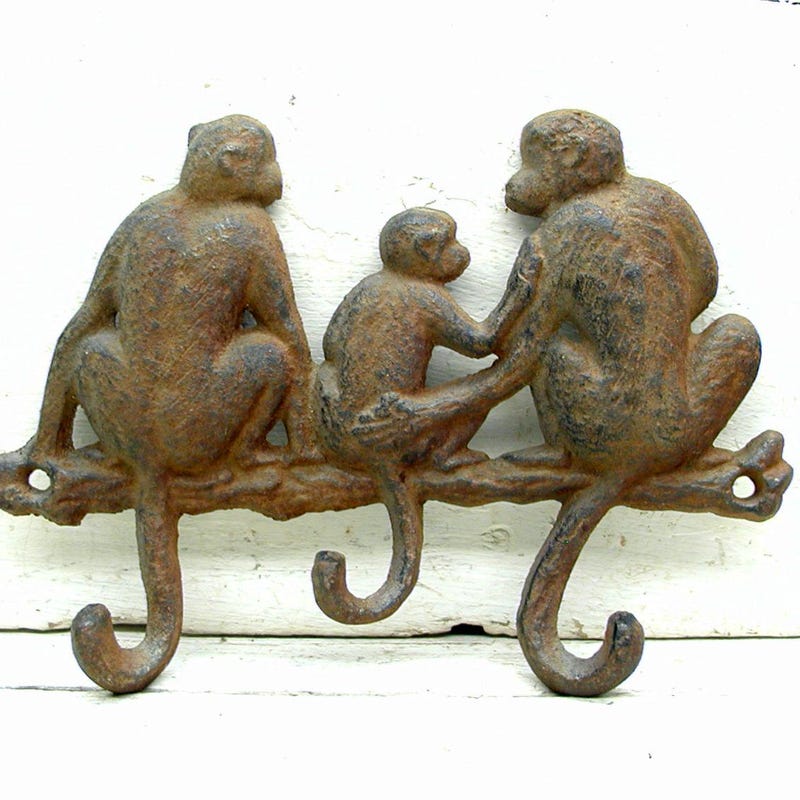 Monkey Wall Hook - Etsy